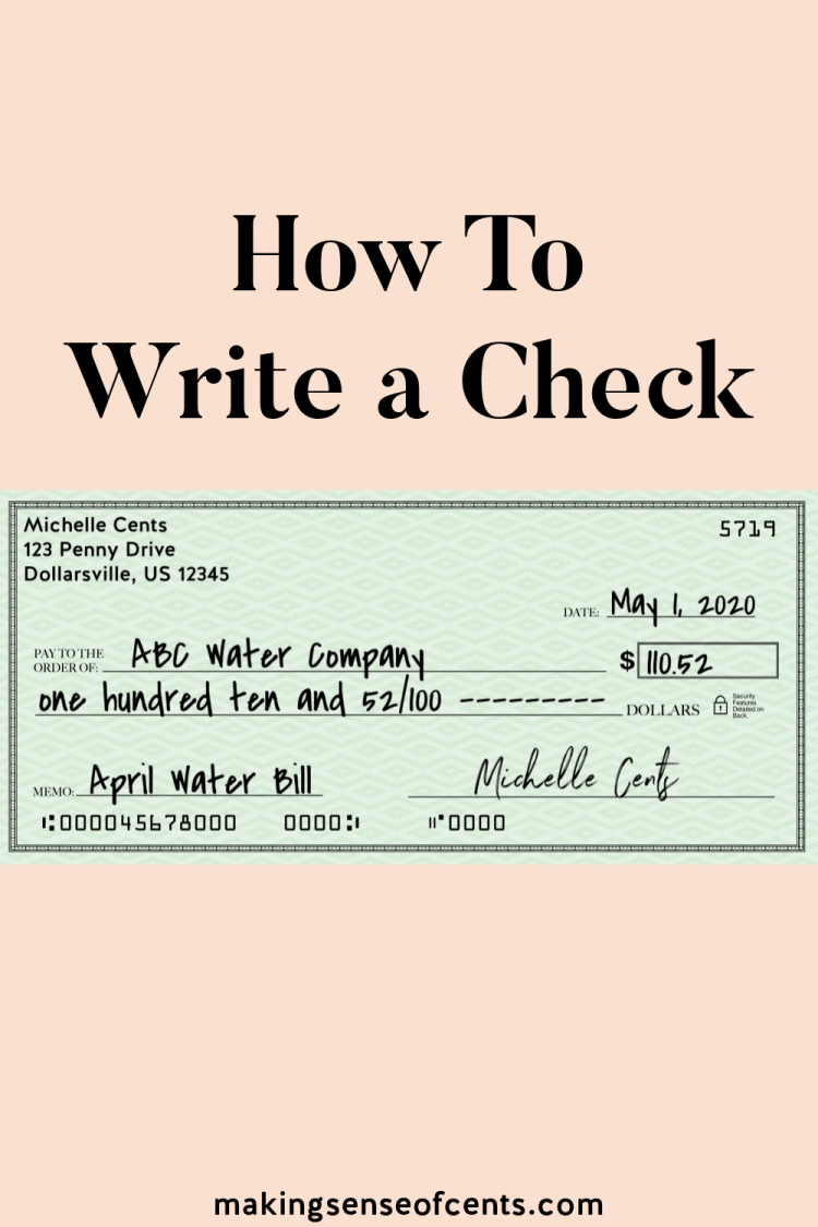 How To Write A Check A Step by Step Guide To Fill Out A Check