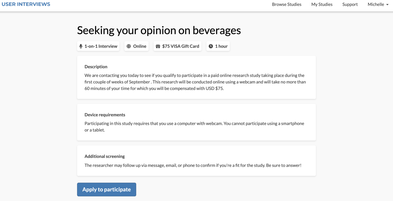 User Interviews Review - Make $50 To $100 An Hour Sharing Your Opinion